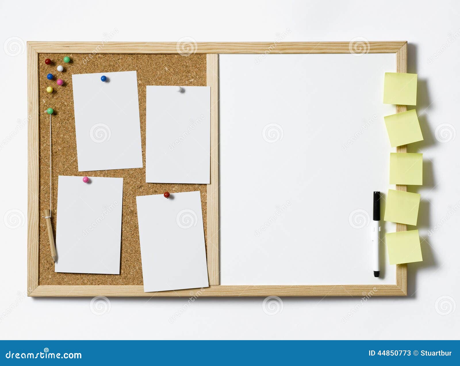 Bacheca in bianco immagine stock. Immagine di sfondo - 44850773