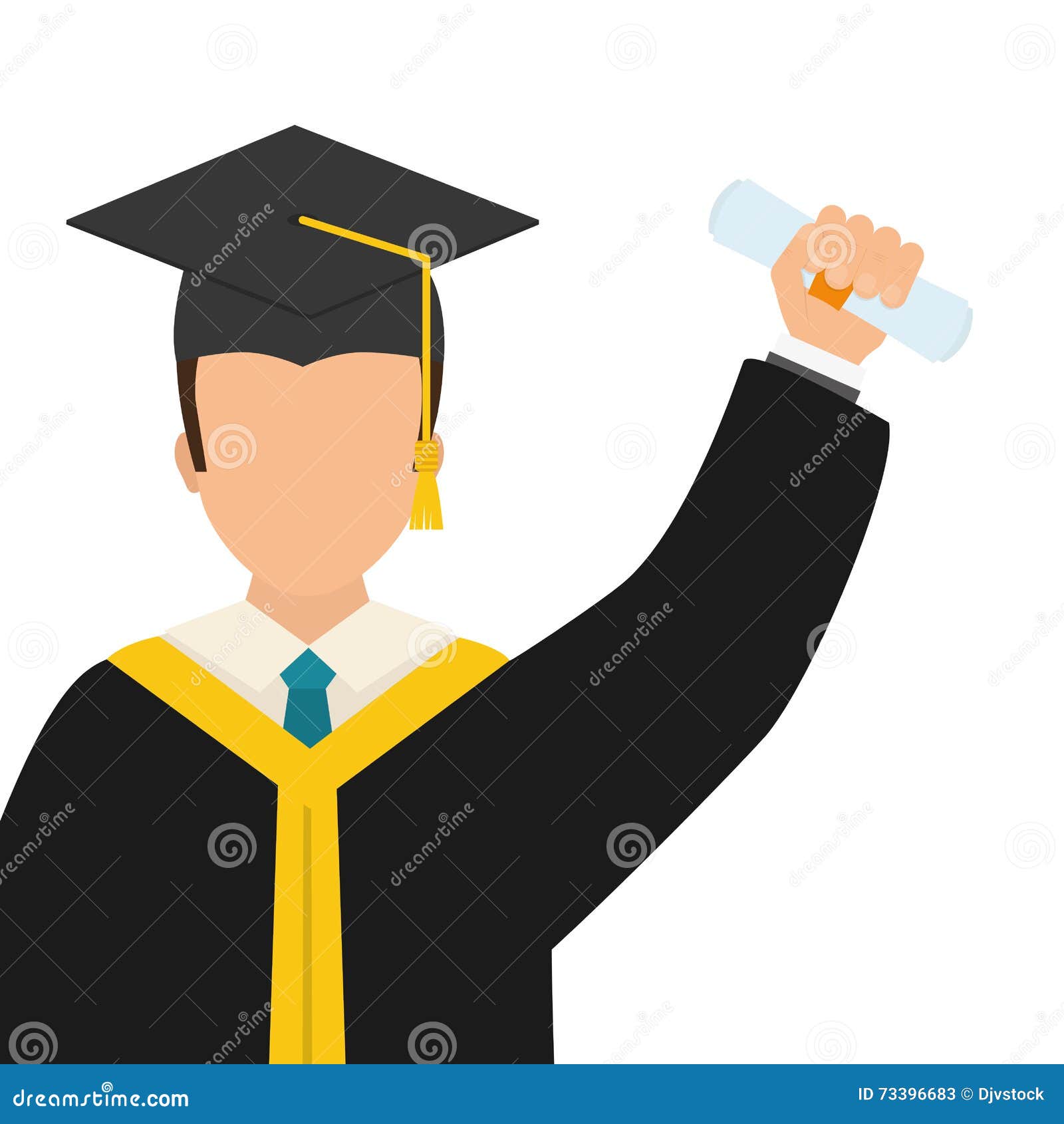 Bachelor Boy Icon. Graduation Design. Vector Graphic Stock Vector ...