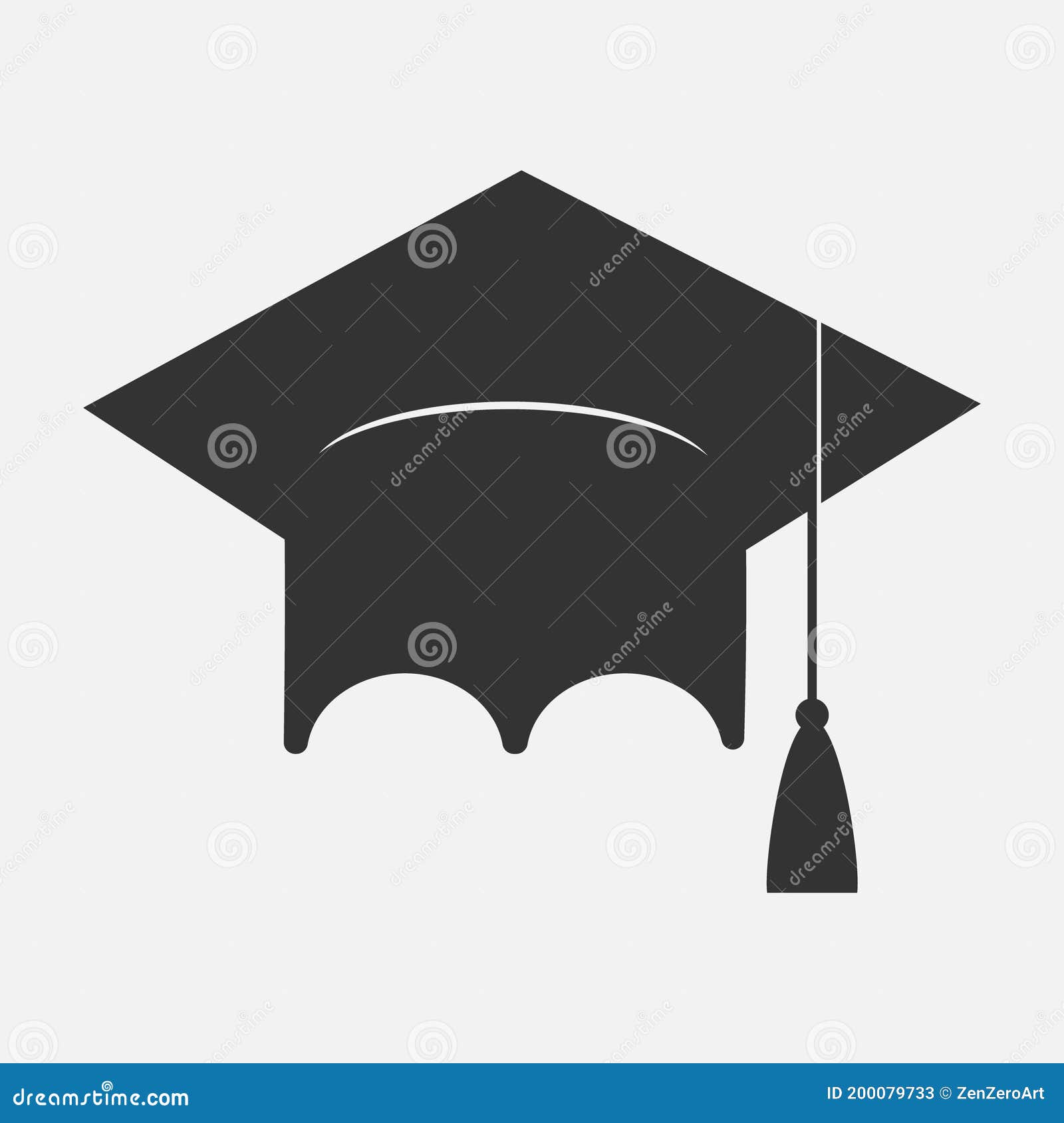 Bachelor Cap Icon, Education Concept, Flat Design, Vector Stock Vector ...