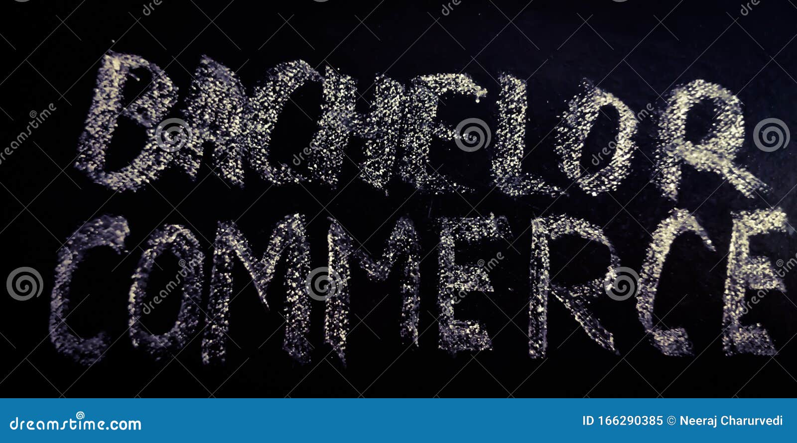 Bachelor Commerce Degree Displayed on Chalkboard Concept Stock Image ...
