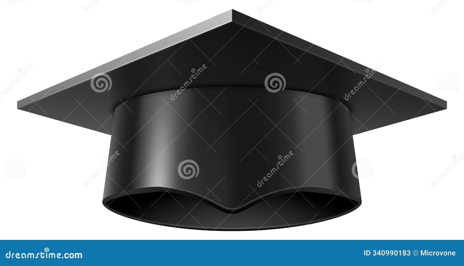 Bachelor Degree Hat Realistic Mockup. Academic Cap Stock Illustration ...