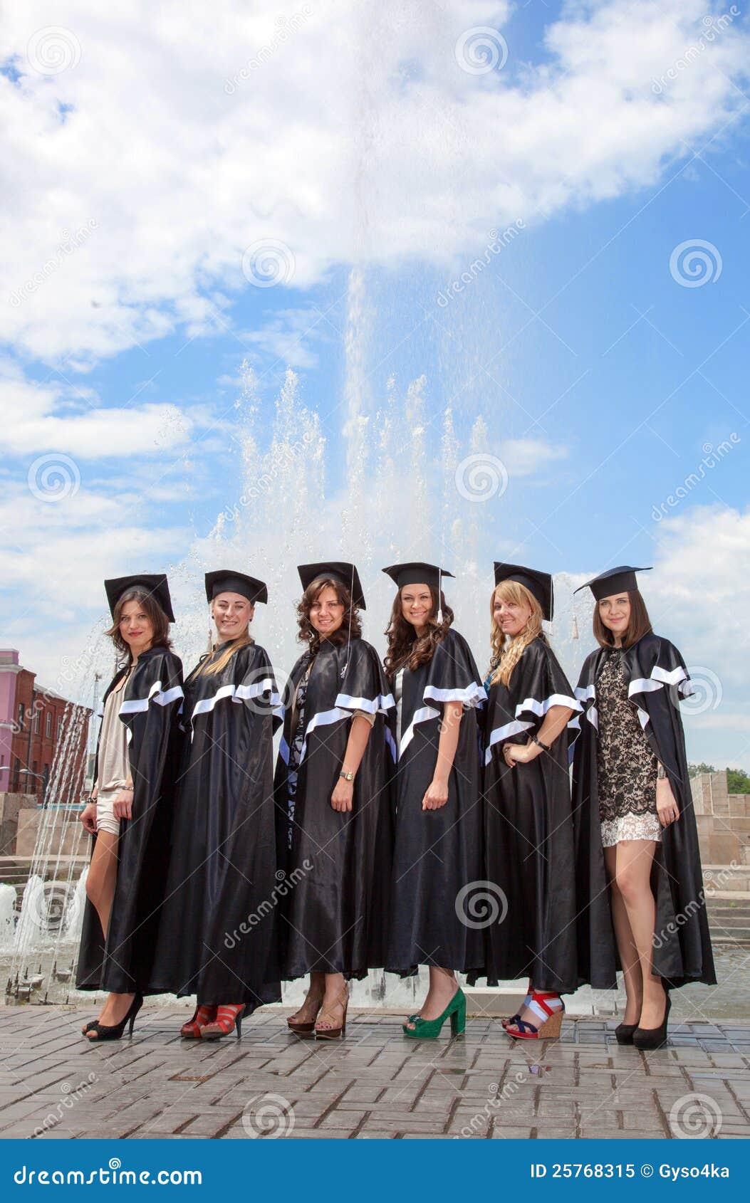 Bachelor Graduates Celebrate Stock Image - Image of graduation, diploma ...