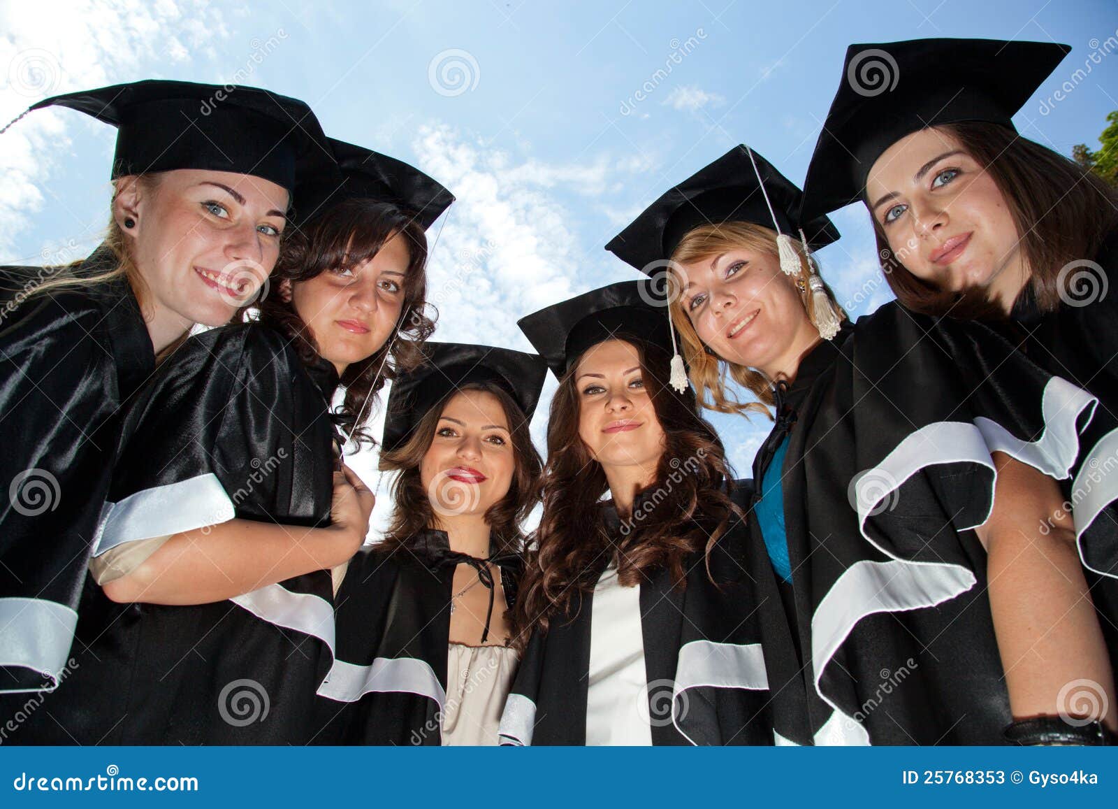 Bachelor Graduates Celebrate Stock Image - Image of group, person: 25768353