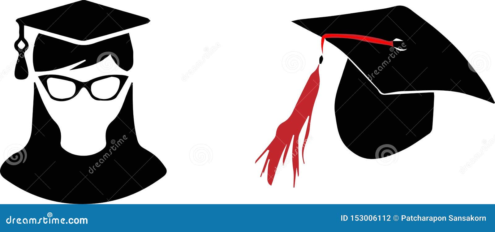 Bachelor Icon on White Background Stock Illustration - Illustration of ...