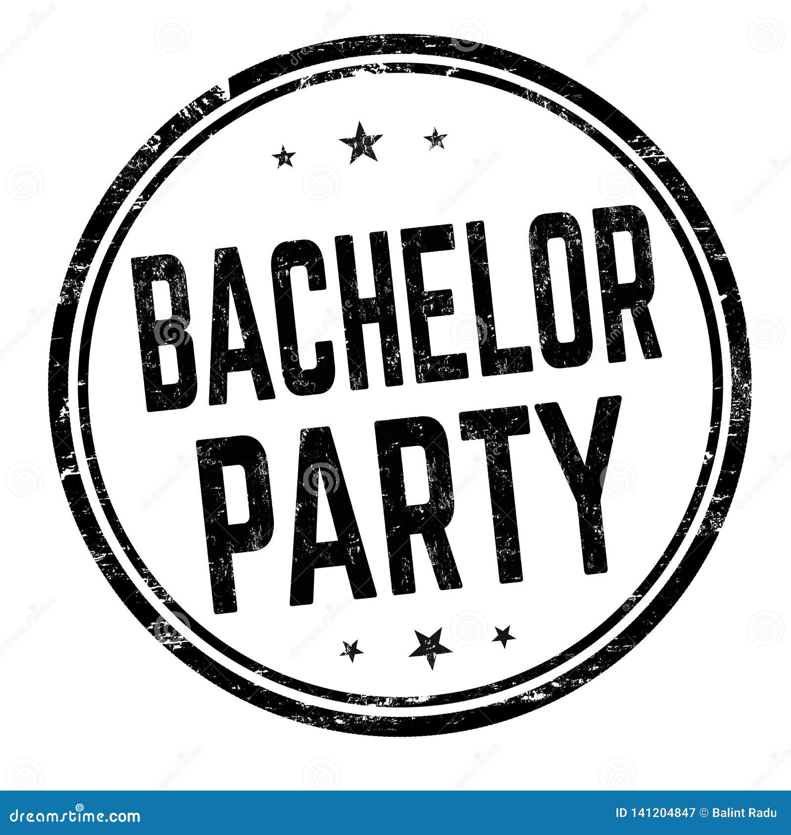 Bachelor Party Sign or Stamp Stock Vector - Illustration of emblem ...
