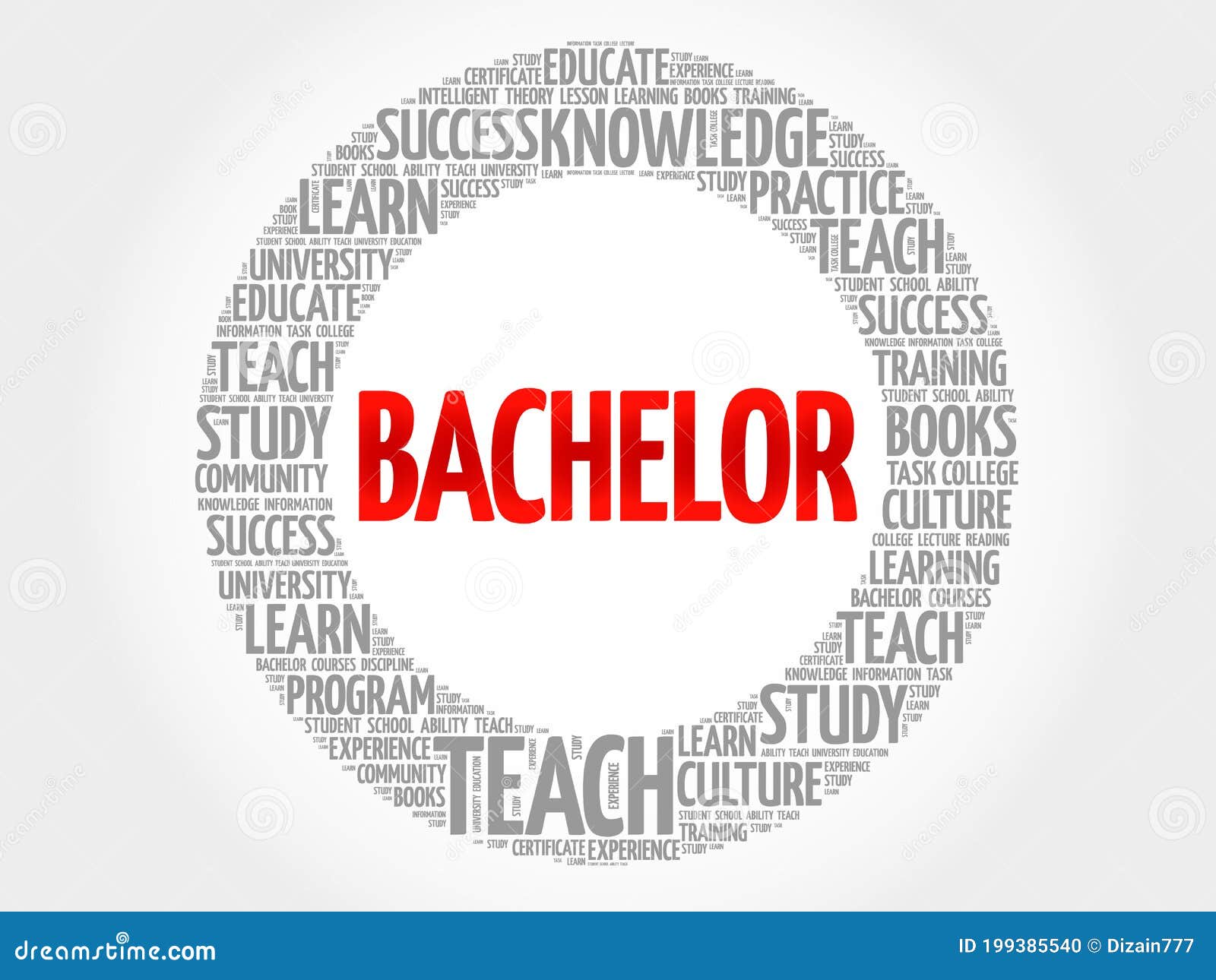 Bachelor Word Cloud Collage Stock Illustration - Illustration of ...