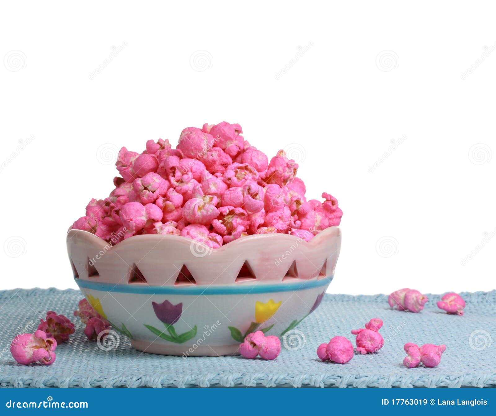 Bacia De Pipoca Cor-de-rosa Imagem de Stock - Imagem de pipoca, doce ...