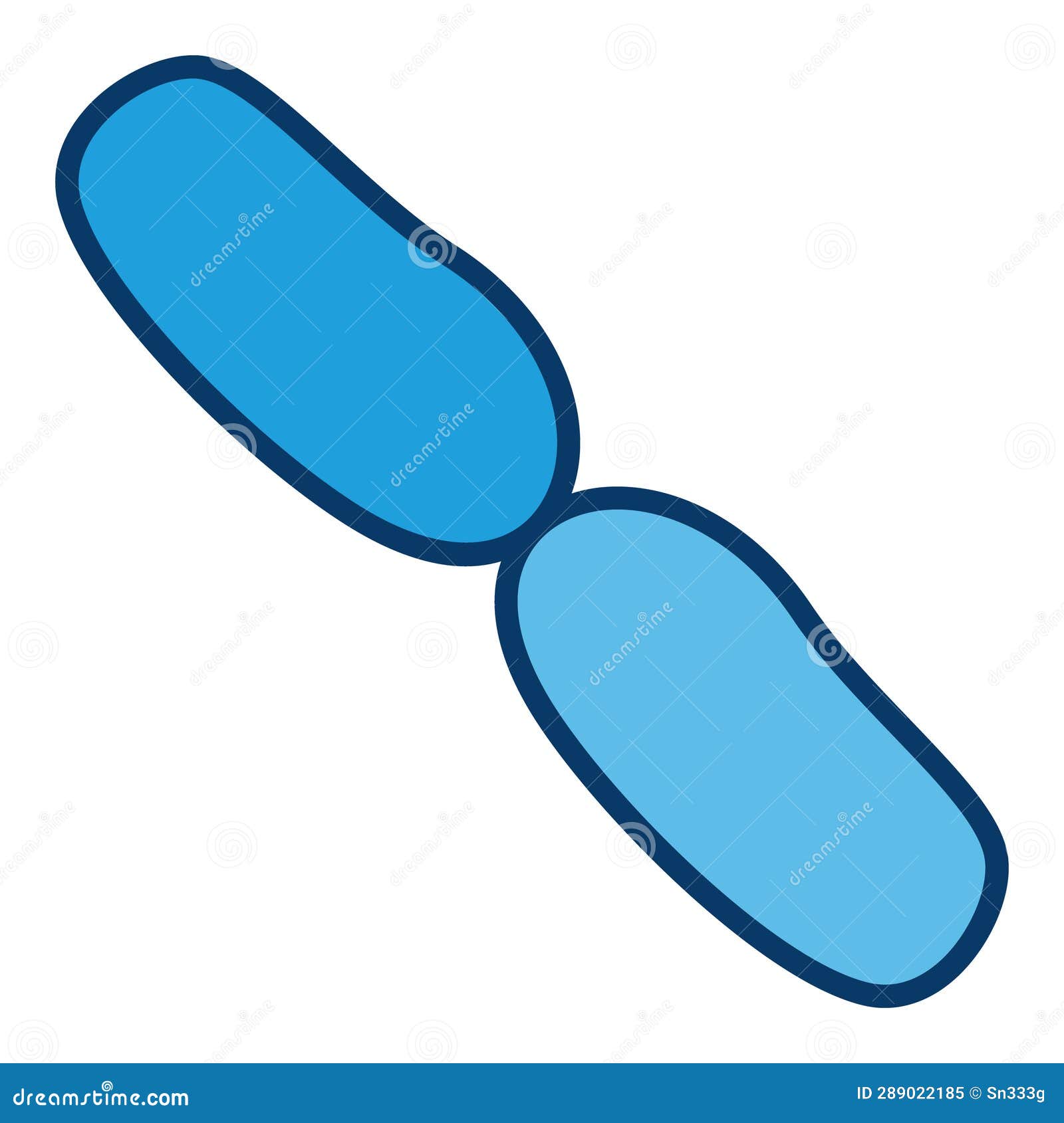 Bacilli Vector Bacteria Concept Blue Icon or Symbol Stock Vector ...