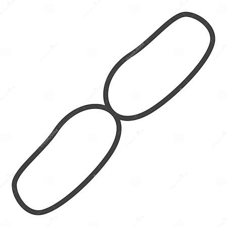 Bacilli Vector Bacteria Concept Outline Icon or Symbol Stock Vector ...