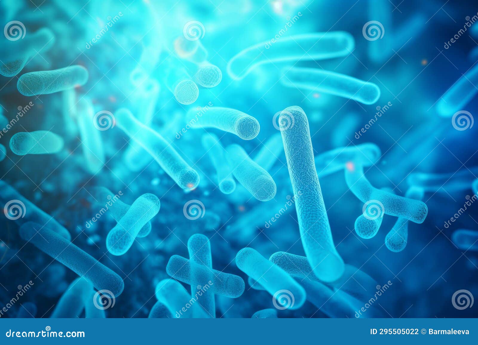 Bacillus Bacteria. Bacterial Infection As a Microscopic Background ...