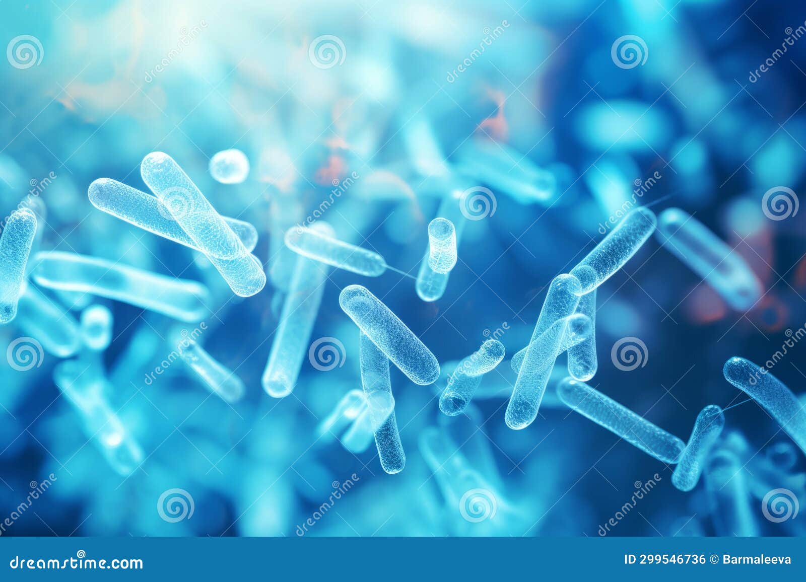 Bacillus Bacteria. Bacterial Infection As a Microscopic Background ...