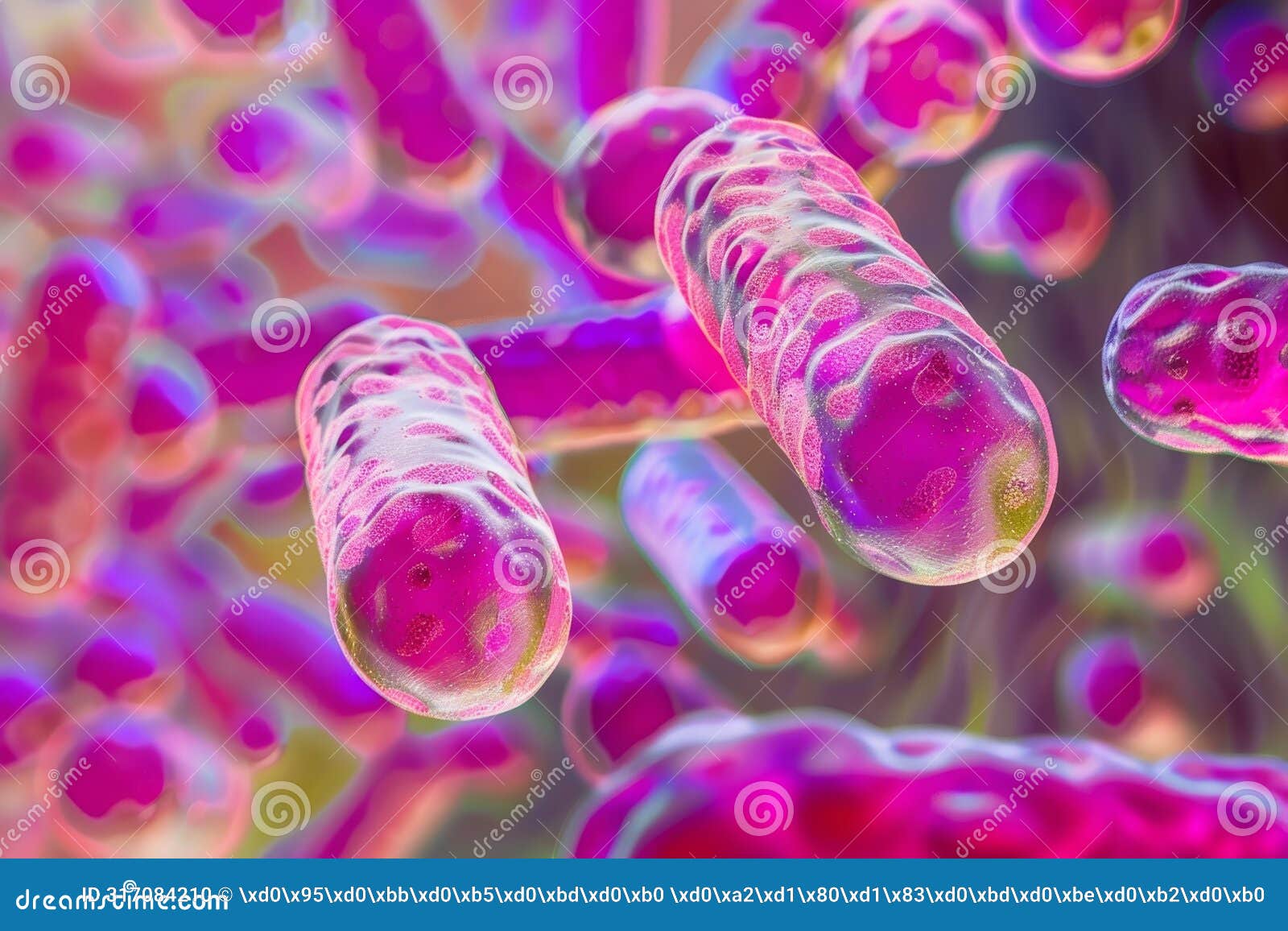 Bacillus Bacteria in Vivid Colors, Representing Advancements in ...