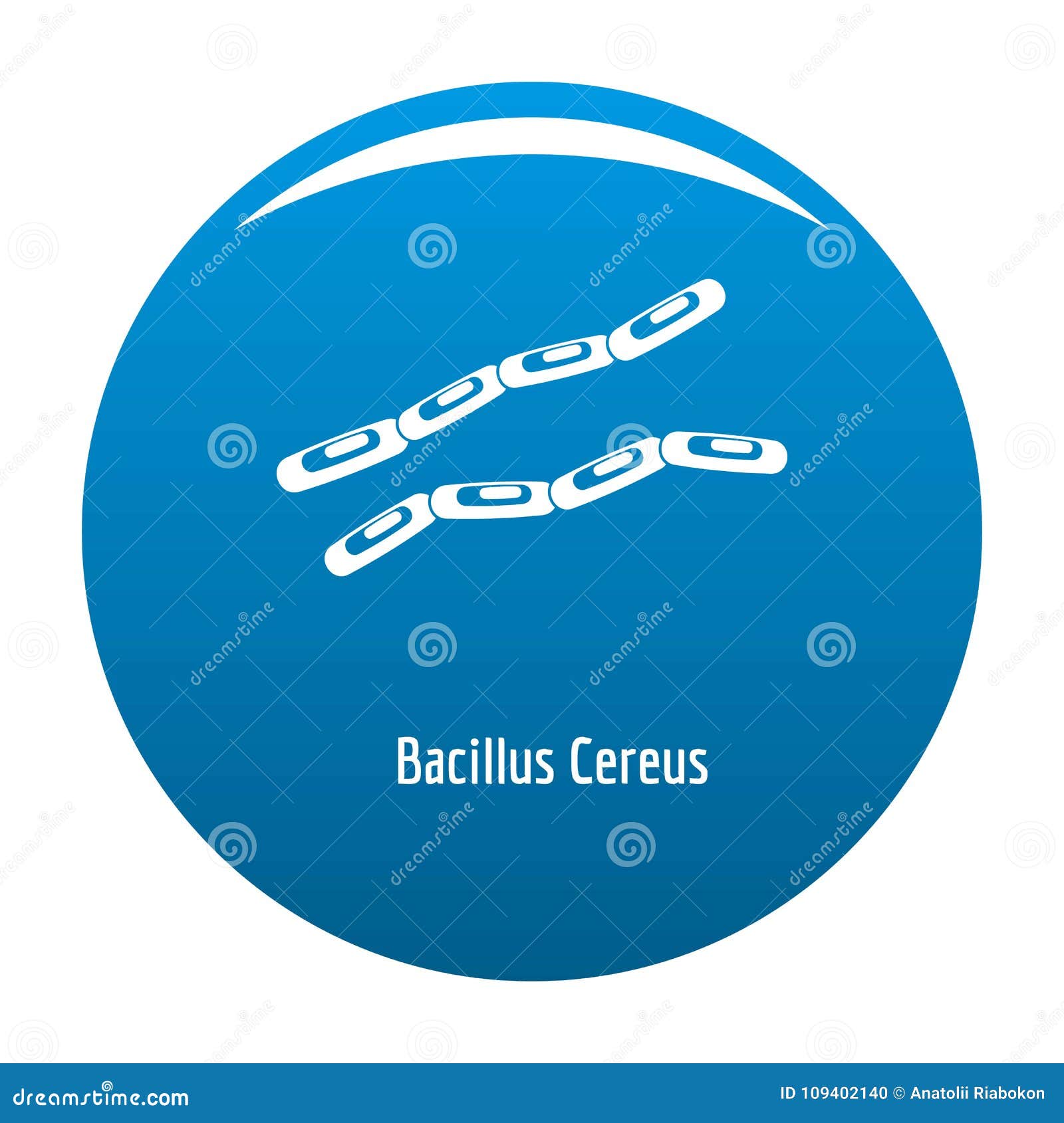 Bacillus Cereus Icon Blue Vector Stock Vector - Illustration of ...