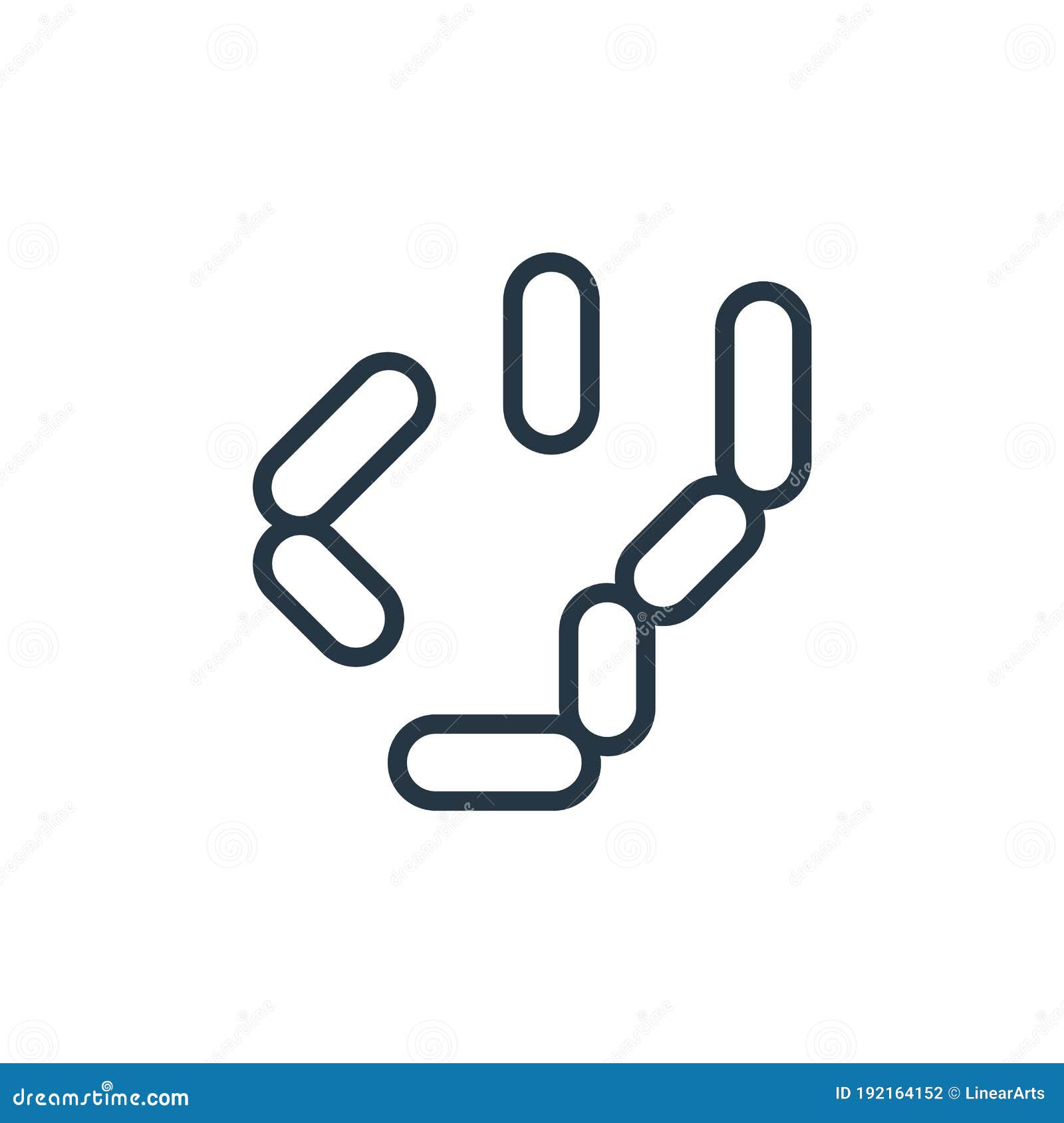 Bacillus Icon Vector from Microorganism Concept. Thin Line Illustration ...