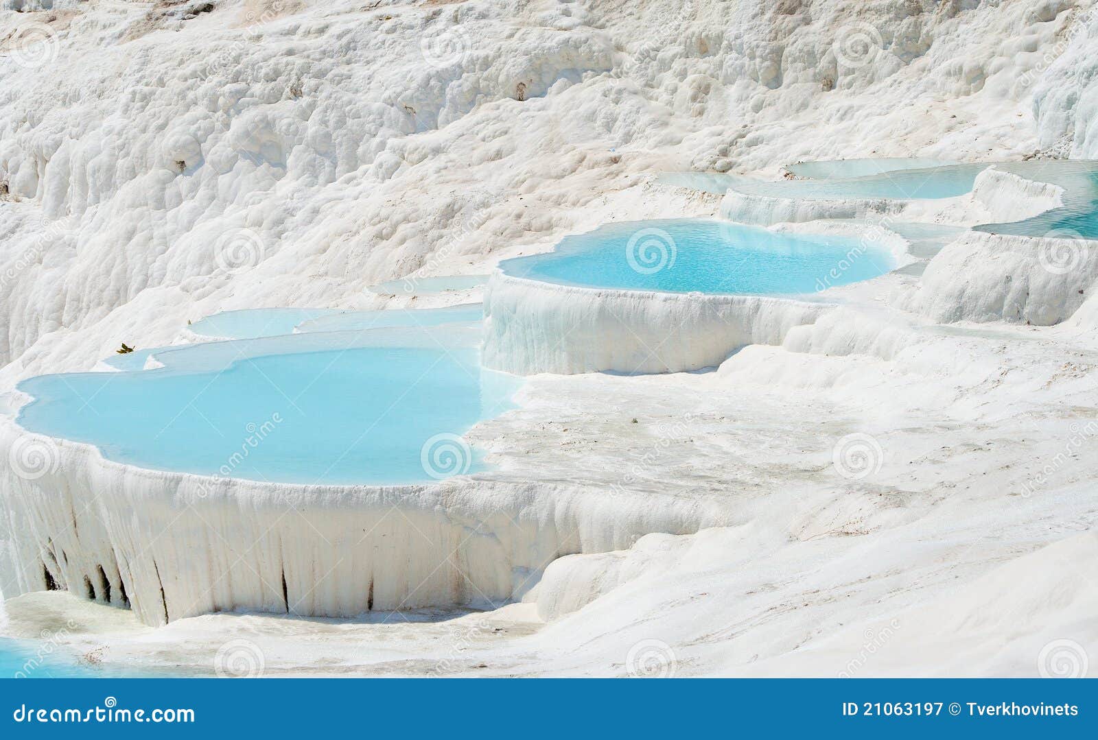 Bacini di Pamukkale immagine stock. Immagine di fluire - 21063197
