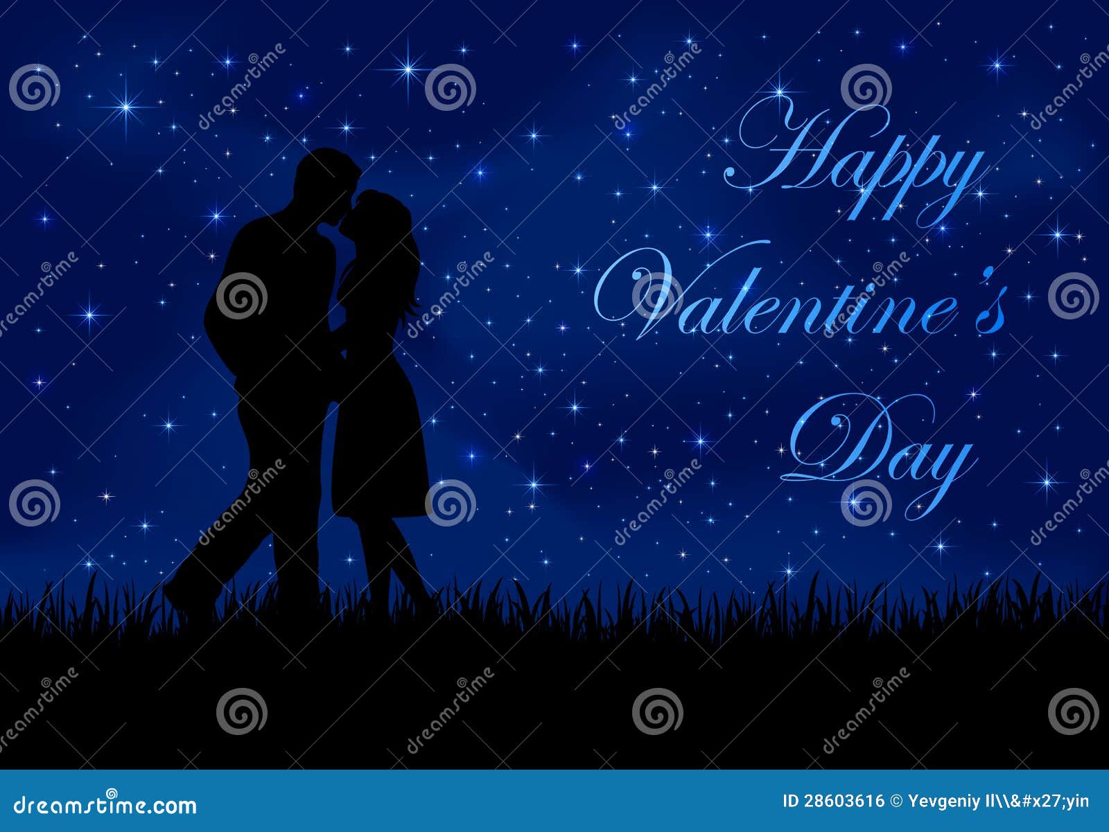 Bacio di notte illustrazione vettoriale. Illustrazione di luminosità ...