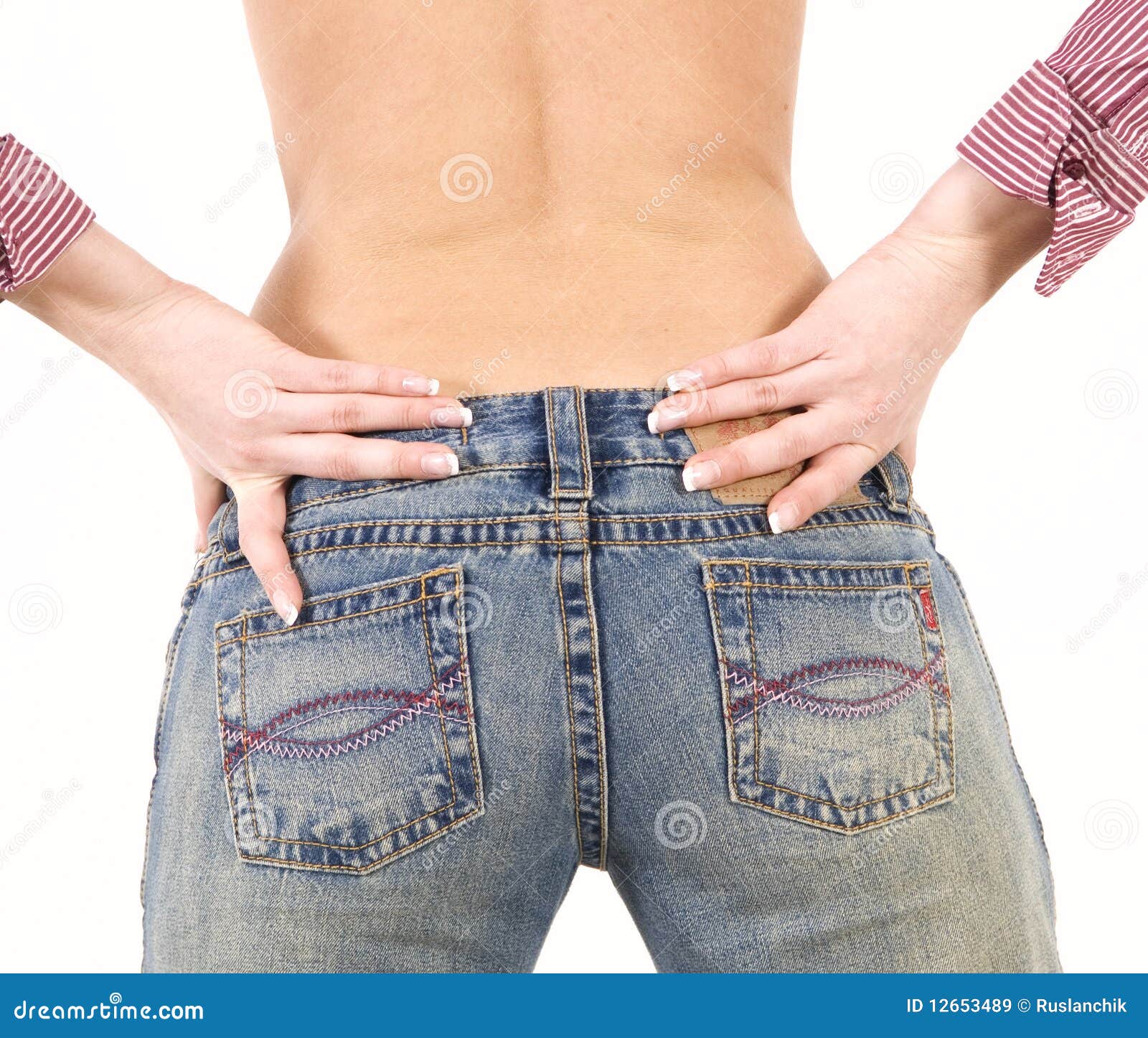 Back stock image. Image of adult, pants, beauty, hand - 12653489