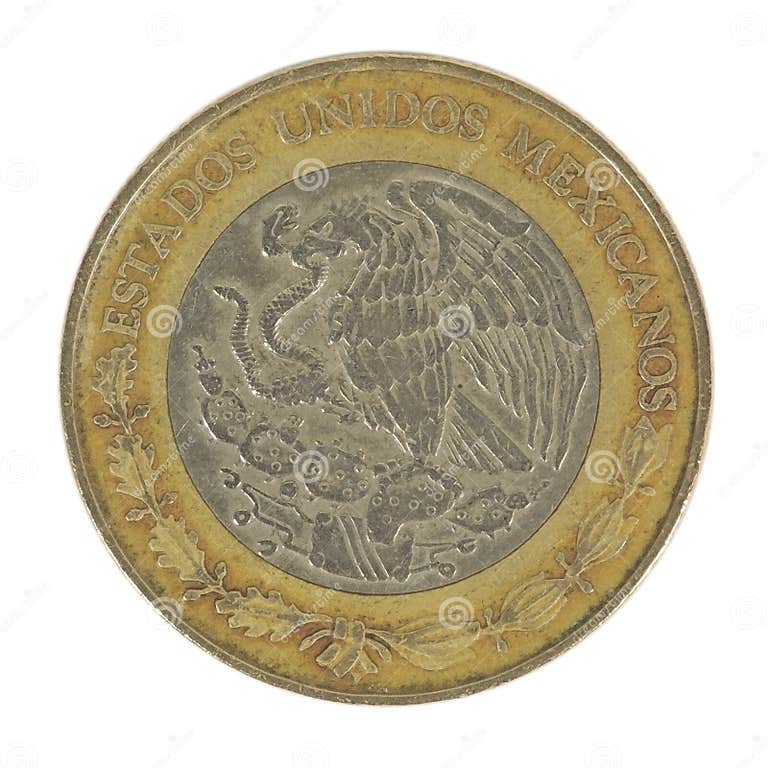 Back of 5 Peso Coin stock photo. Image of feathers, wings - 316870