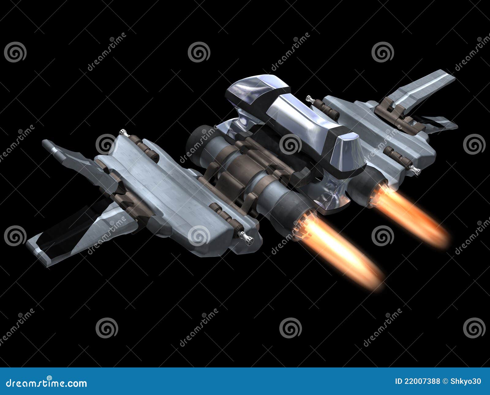 Back View Space Ship Action Space Stock Illustrations – 2 Back View ...