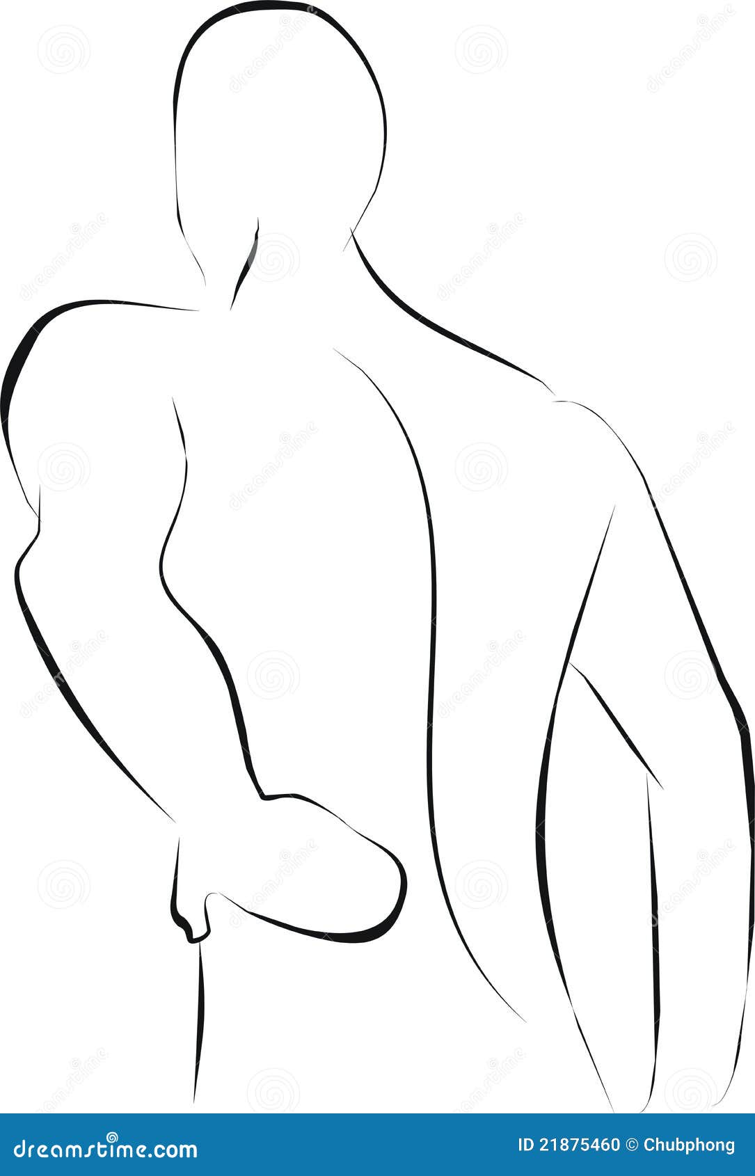 Back ache stock illustration. Illustration of sore, backache - 21875460