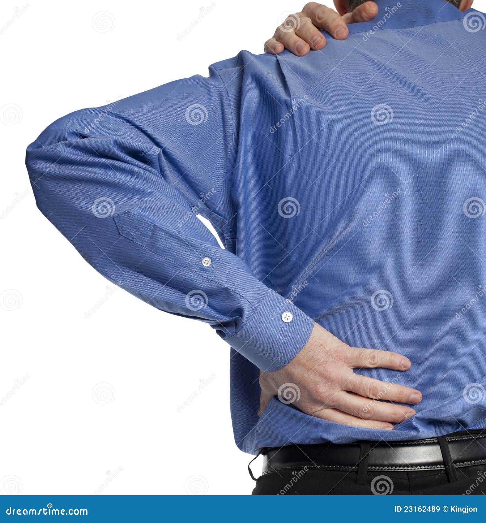 Back ache stock image. Image of close, ache, white, blue - 23162489