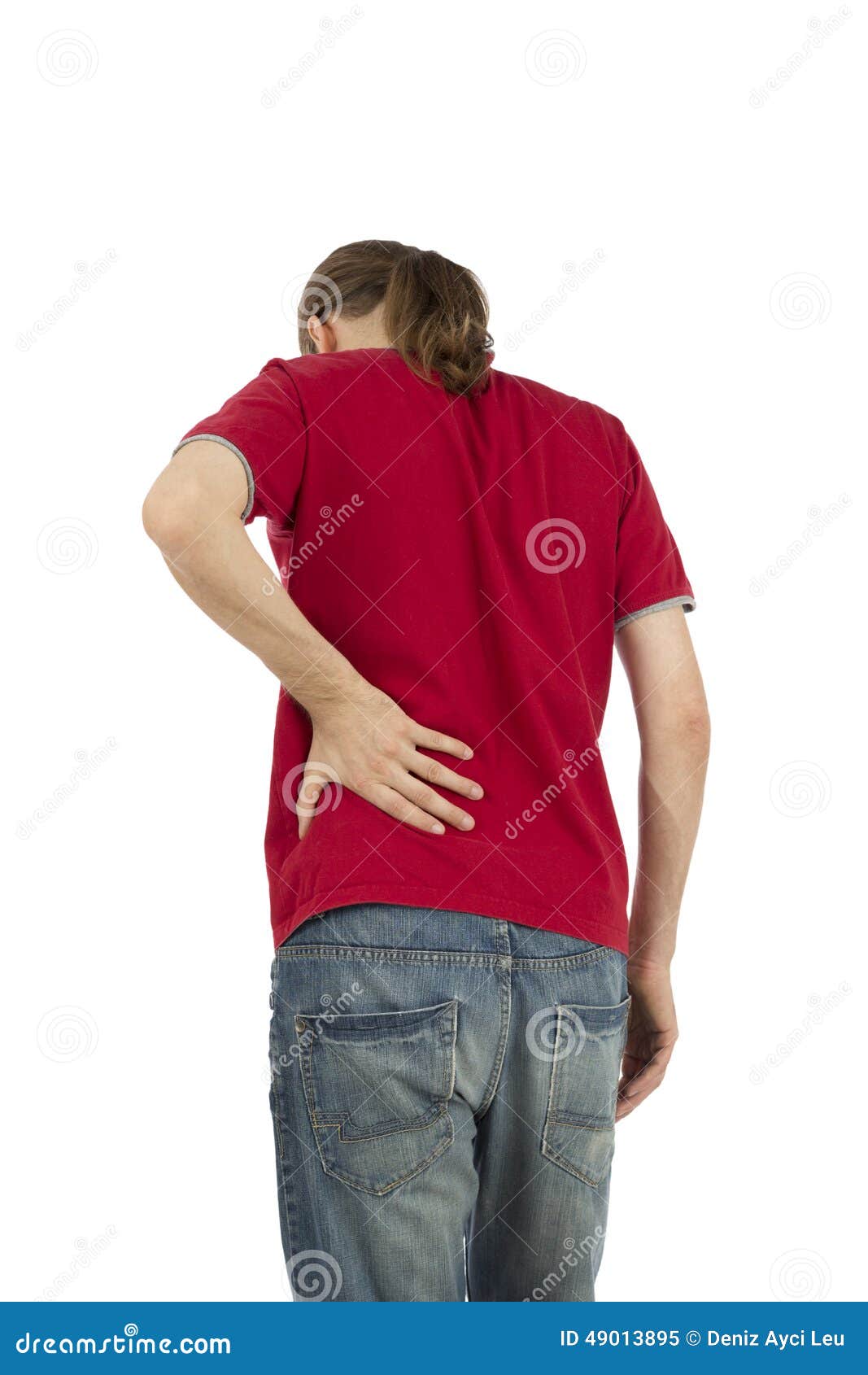 Back ache stock image. Image of white, lower, injury - 49013895