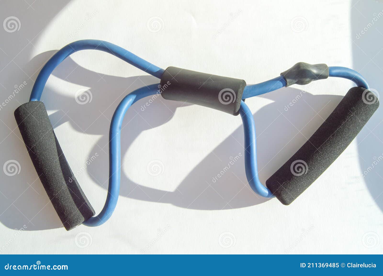 Back in Action Modern Rubber Chest Expander on White Background Stock ...