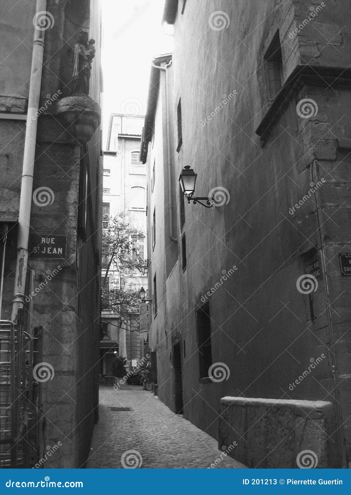 Back alley stock image. Image of downtown, dark, street - 201213