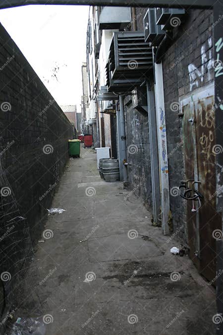 Back Alley stock image. Image of dingy, alley, england - 374885