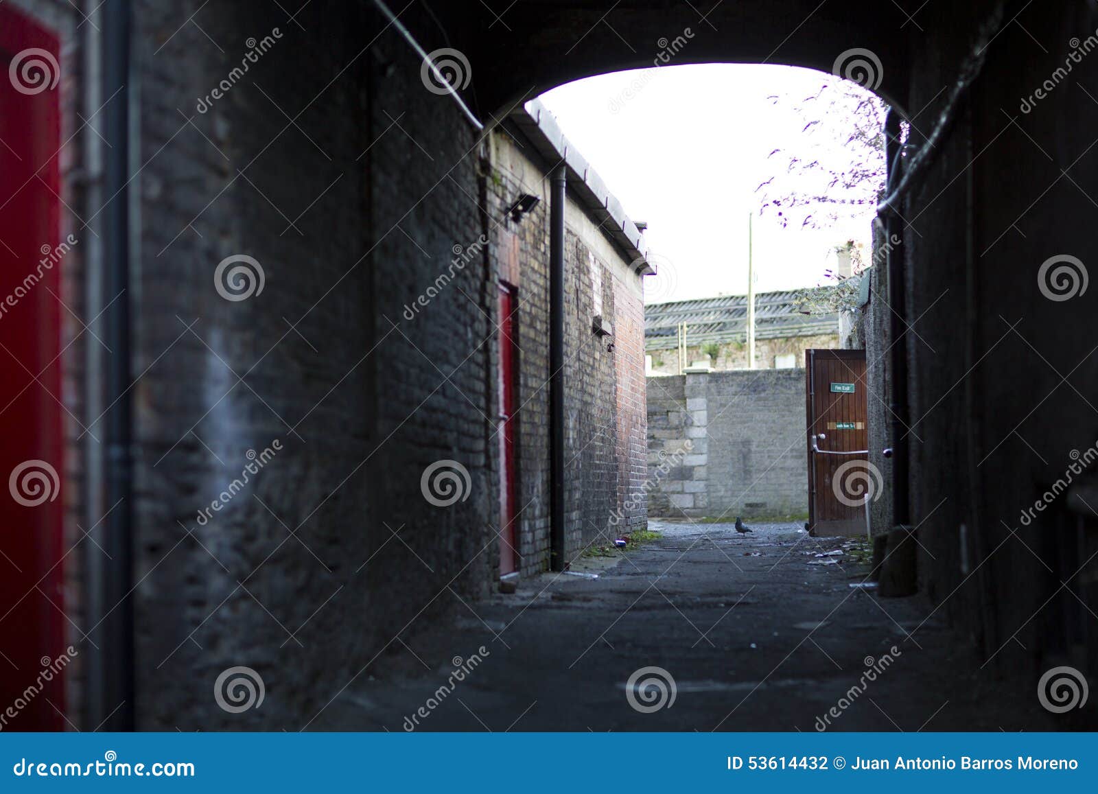Back alley stock photo. Image of background, city, alley - 53614432