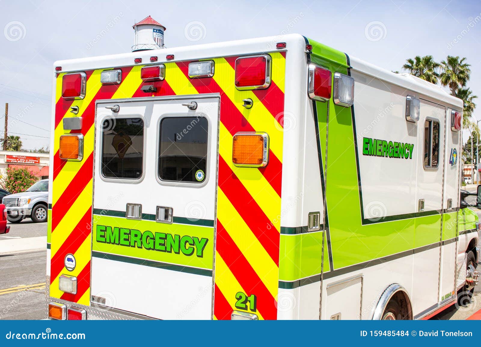 Back of an ambulance editorial stock image. Image of patient - 159485484