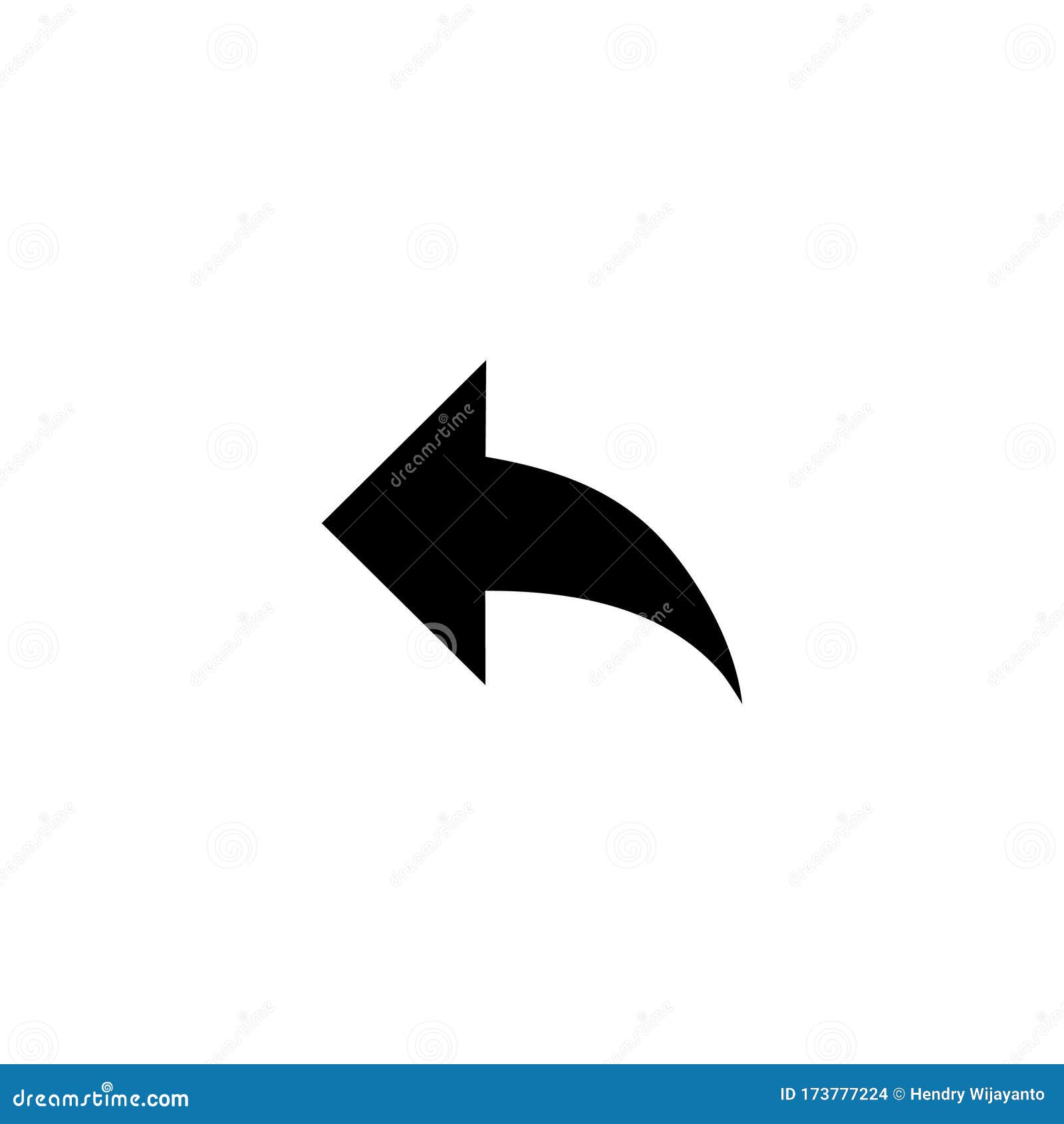 Back Arrow Icon Isolated on White Background Stock Vector ...