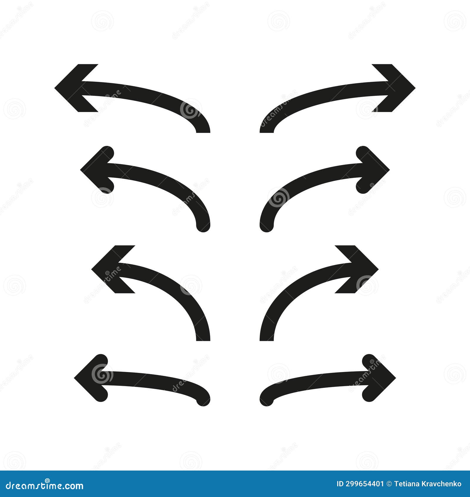 Back Arrow Sign Set. Vector Illustration. EPS 10 Stock Illustration ...