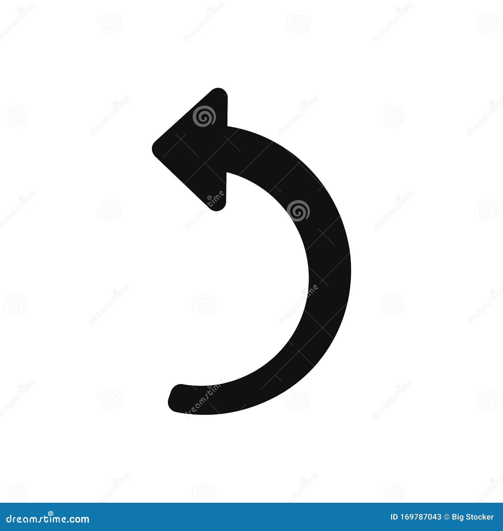 Back Arrow Vector Icon in Modern Design Style for Web Site and Mobile ...