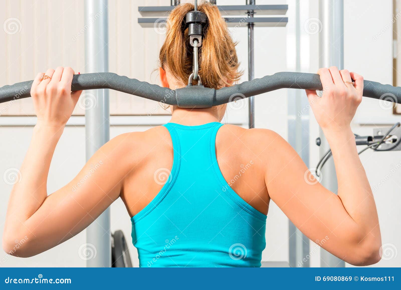 Back Athletes Engaged on a Simulator Stock Image - Image of power ...