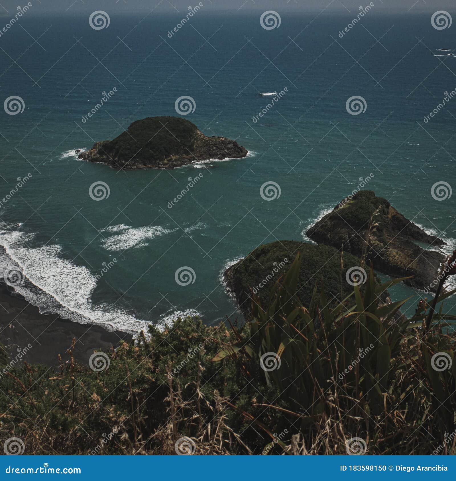 Back beach taranaki stock photo. Image of three, tower - 183598150