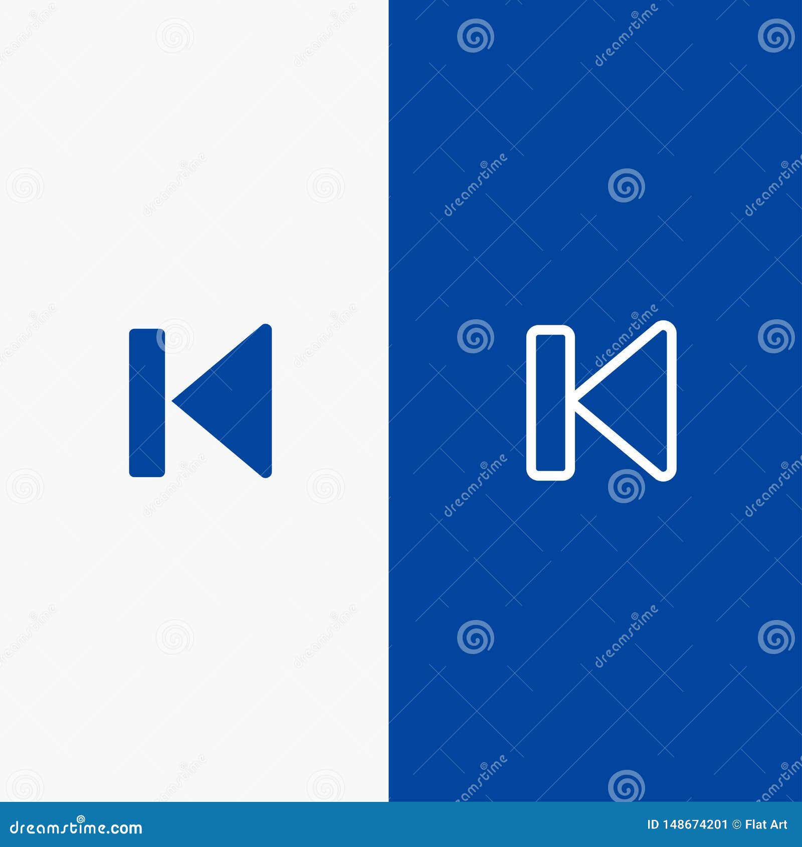 Back, Beginning, Control, Media, Start Line Icon With 5 Steps ...