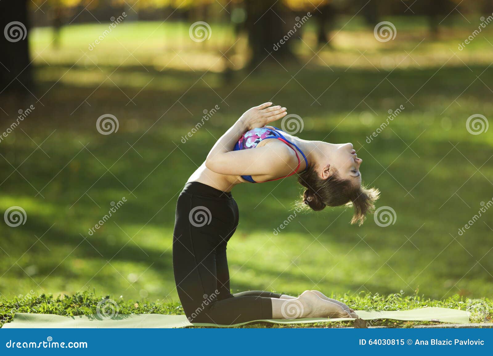 Back bend variation stock image. Image of back, practice - 64030815