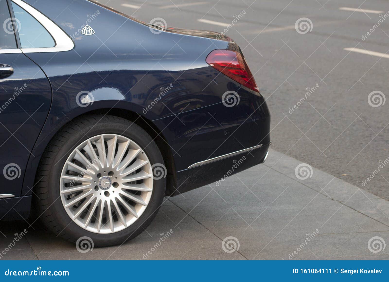 The Back of a Black Passenger Car. Editorial Photo - Image of mode ...