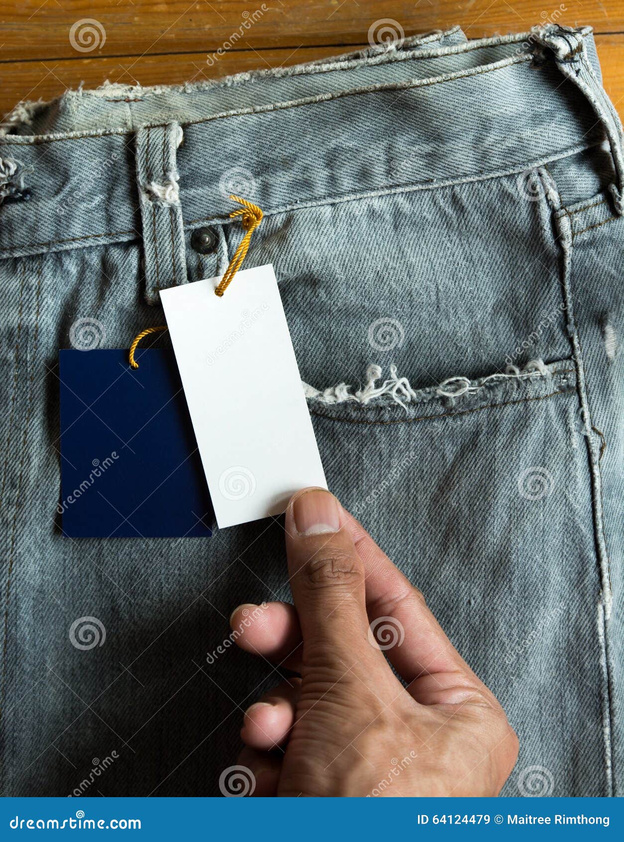 Back of Blue Jeans with Leather Label New Men S and Blank Label Stock ...