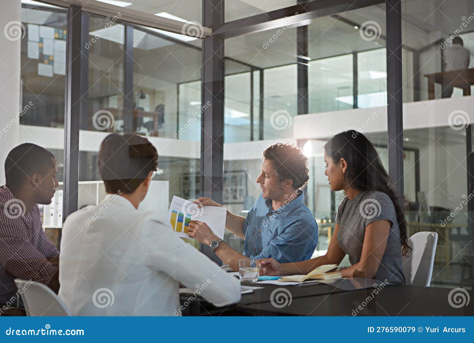 Back in the Boardroom. a Group of Colleagues Meeting in the Office ...
