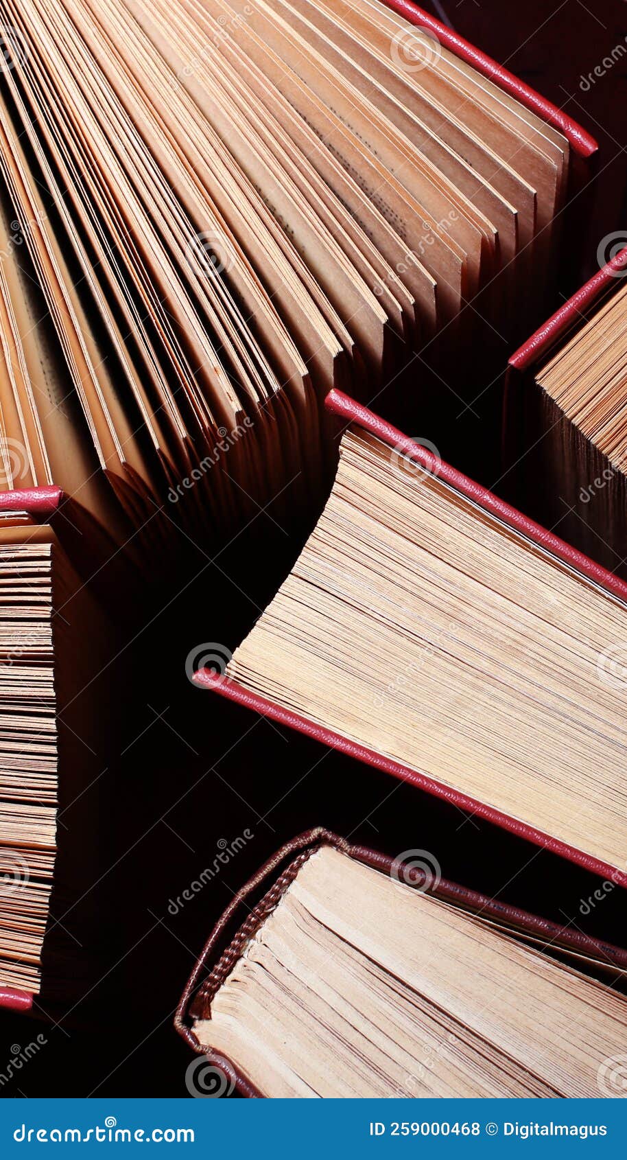 Back books on pages toned stock photo. Image of leisure - 259000468