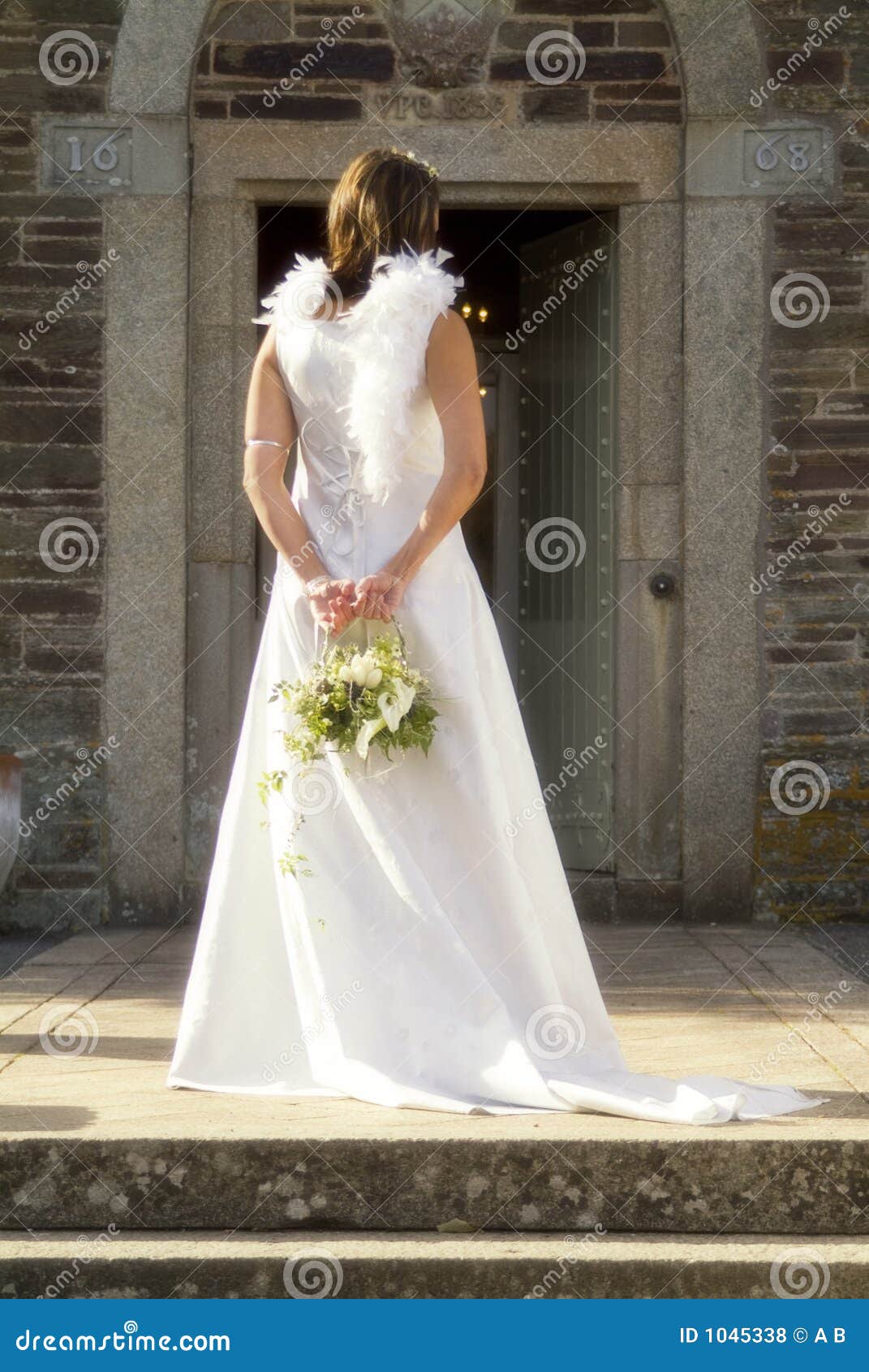 Back of bride stock photo. Image of traditions, details - 1045338