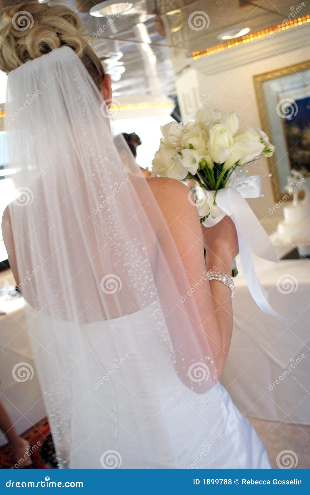 Back of Bride stock photo. Image of flowers, back, ribbon - 1899788