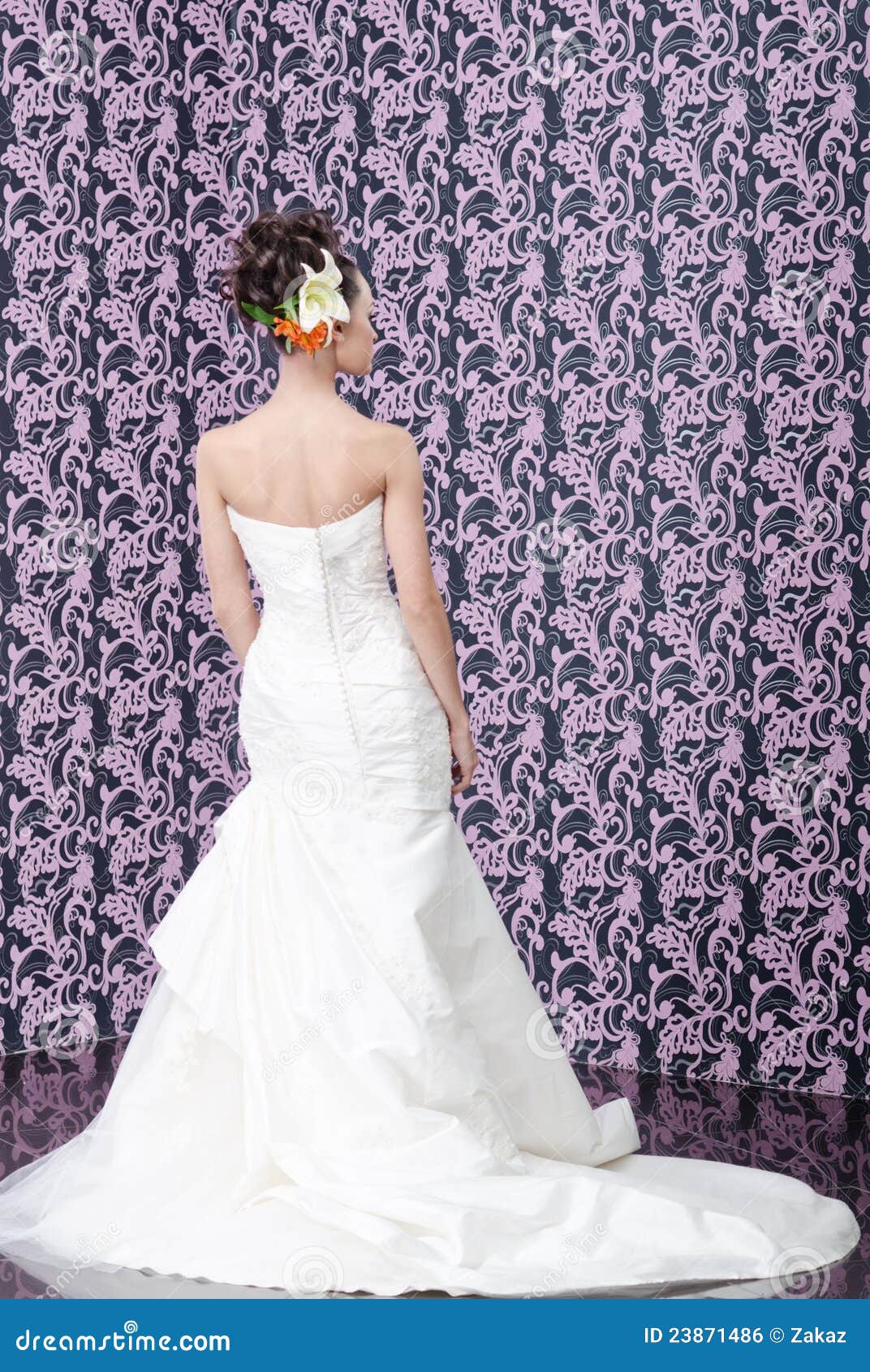 Back of the bride stock photo. Image of bride, holiday - 23871486
