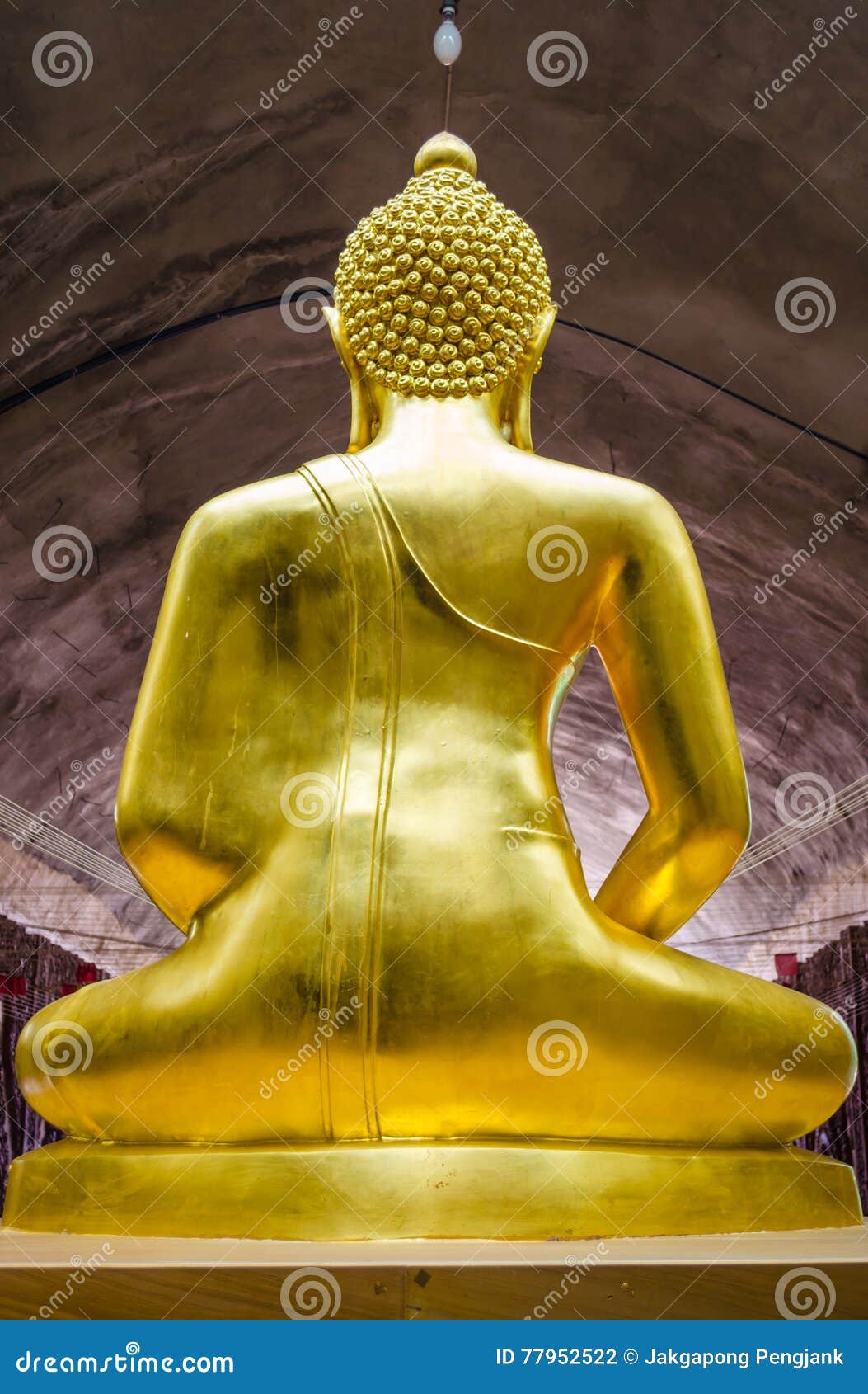 Back of buddha image stock photo. Image of style, golden - 77952522