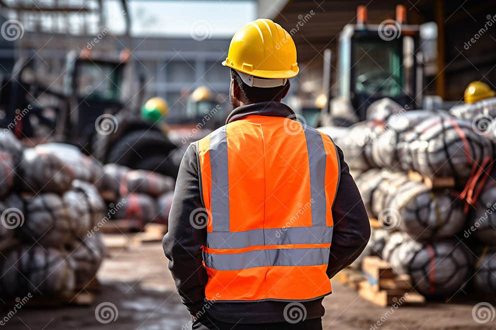 Back Builder, Back View Worker, Construction Architect Manager, Stock ...