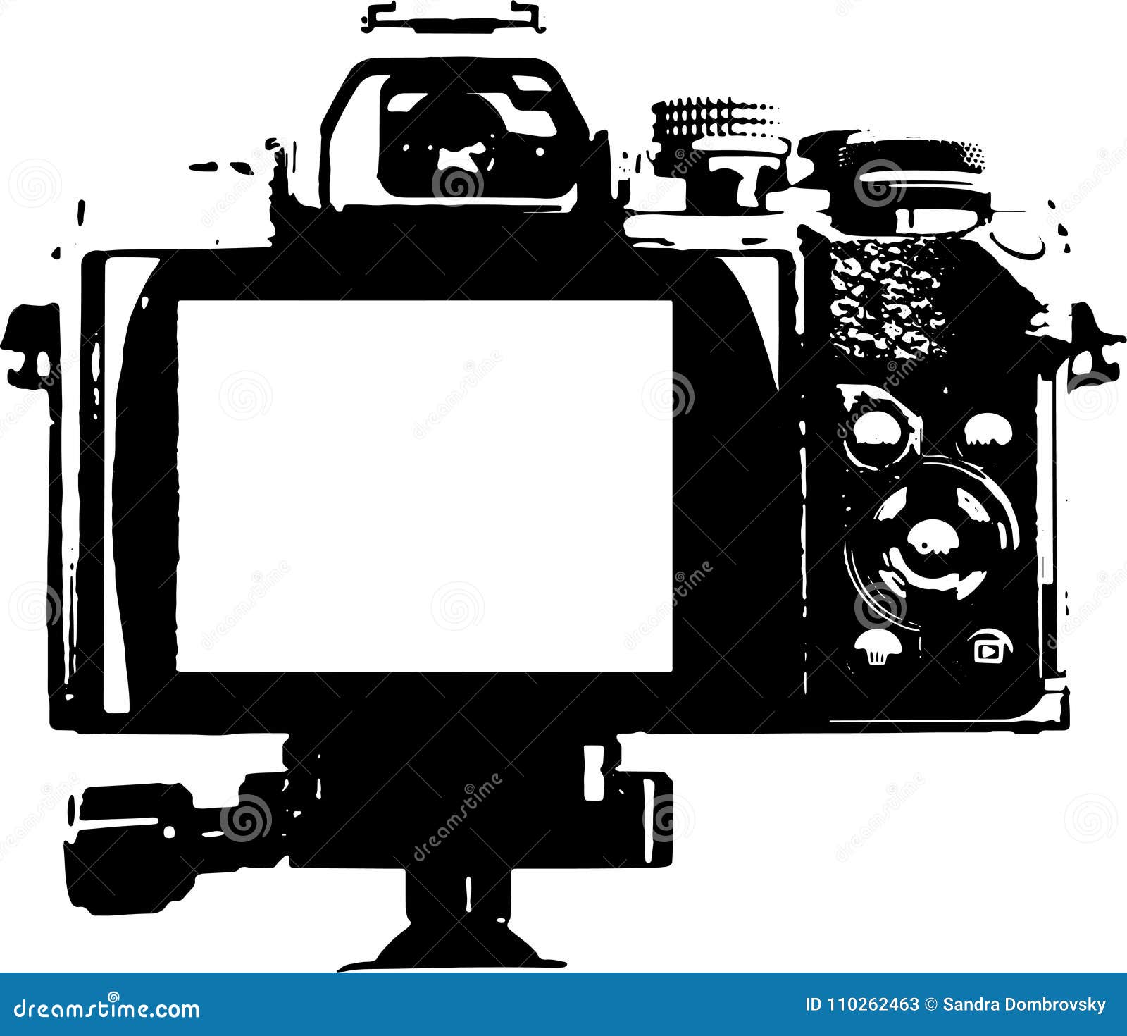 Back of a Camera - Illustration Stock Illustration - Illustration of ...