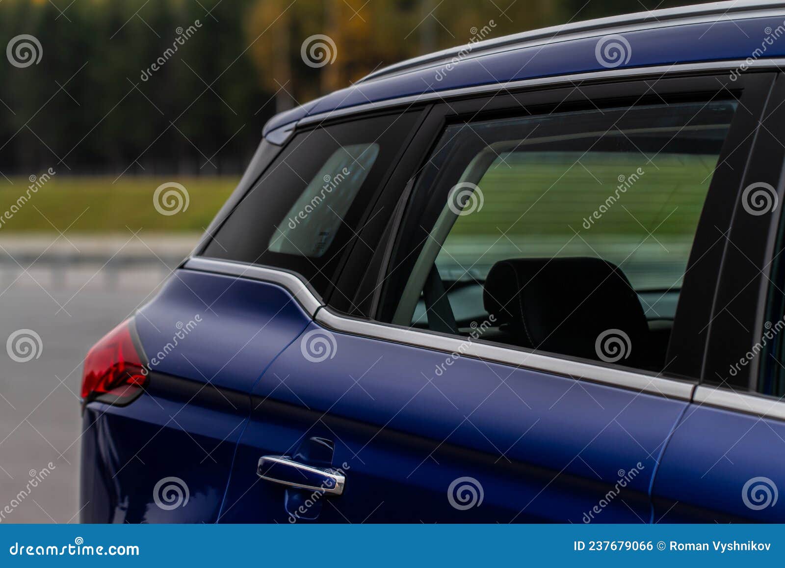 The Back of Car. Car Door Close Up Stock Photo - Image of gloss, view ...
