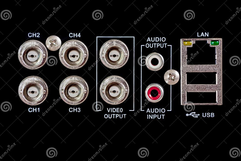 Back of CCTV device stock image. Image of digital, camera - 32269091